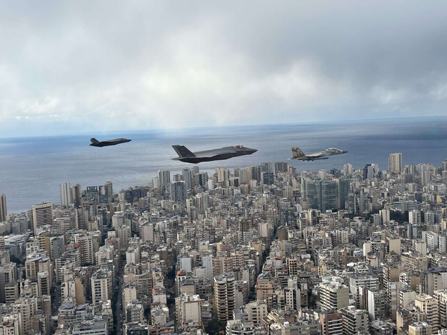 Israeli jets fly over Beirut during Nasrallah's funeral